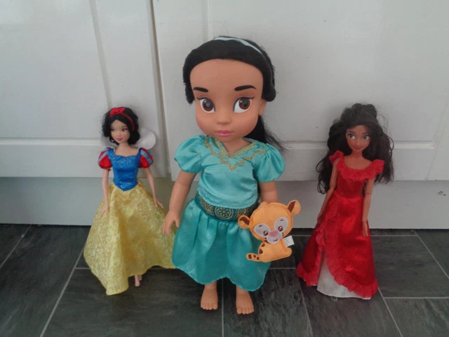 DISNEY STORE-PRINCESS DOLL bundle-jasmine animator +snow white+eleanor ...