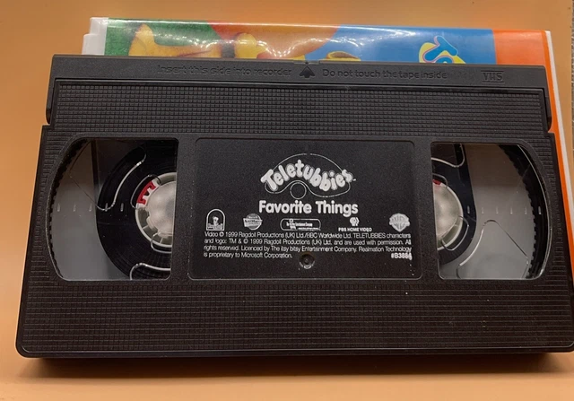 TELETUBBIES FAVORITE THINGS VHS 1999 Small Clamshell **Buy 2 Get 1 Free ...