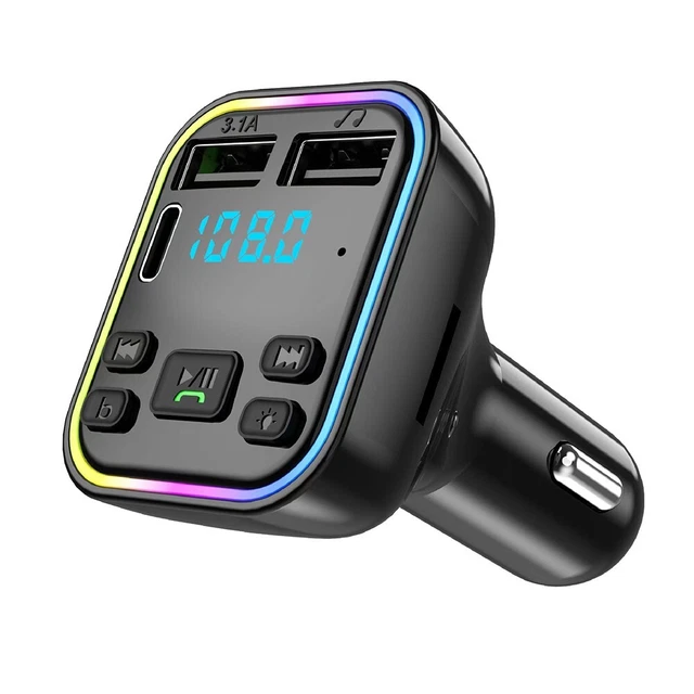 CAR BLUETOOTH TRANSMITTER FM Transmitter PD 2 USB Car Wireless ...