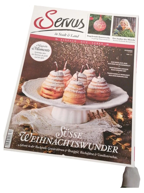 SERVUS IN STADT & Land 12/2019 Süße Weihnachtswunder Backen Advent EUR ...