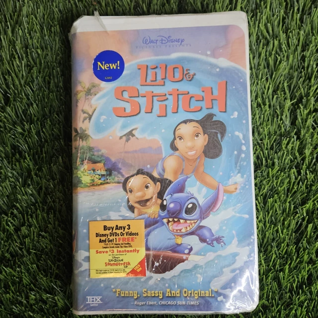 DISNEY'S LILO & Stitch VHS Clamshell Movie Animation Walt Disney Sealed ...