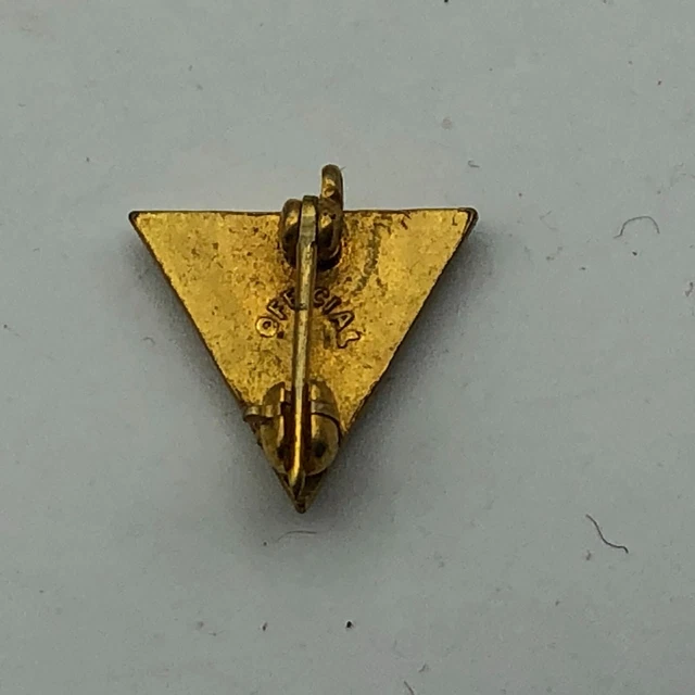 VTG ANTIQUE YMCA Triangle Hi-Y Small Enamel Lapel Pin Cross Symbol ...