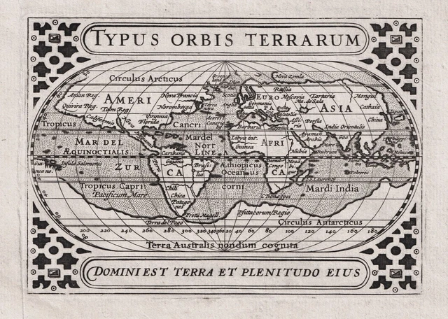 WORLD MAP WELTKARTE Mappemonde carte map Karte Bertius Hondius ... WORLD MAP WELTKARTE Mappemonde carte map Karte Bertius Hondius ...