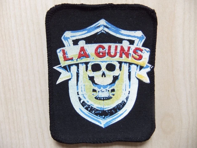 L.A. GUNS LOGO Aufnäher Patch Slaughter White Lion Steelheart Vixen Kix ...