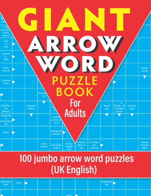 GIANT ARROWWORD PUZZLE Book for Adults: 100 Jumbo Arrow Word Puzzles ...