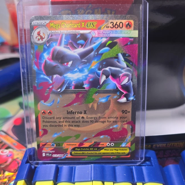 2 MEGA CHARIZARD Ex 013/094 Phantasmal Flames Pokemon Card £41.03 ...