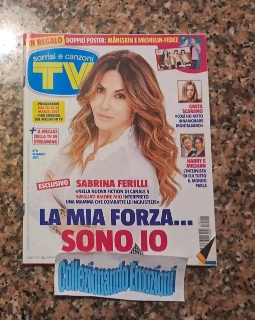 TV SORRISI E CANZONI 11 2021-Sabrina Ferilli-POSTER Maneskin+Fedex ...