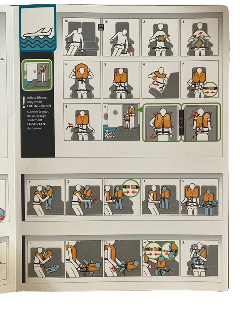 LIMITED EDITION AIR Canada Airbus A220 Safety Card $5.00 - PicClick CA