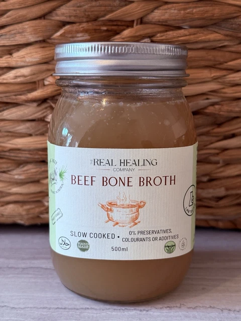 HALAL ORGANIC BEEF Bone Broth 100% Natural High Protein Low Carb Gluten ...