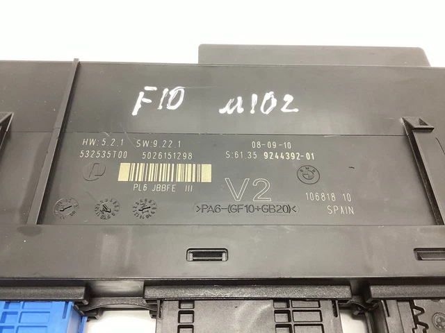 BMW F10 ECU Body Control Module V2 PL6 JBBFE III Junction Box 9244392 £ ...