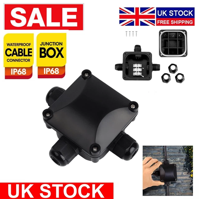 WATERPROOF JUNCTION BOX Case For Electrical Cable Wire Connector ...