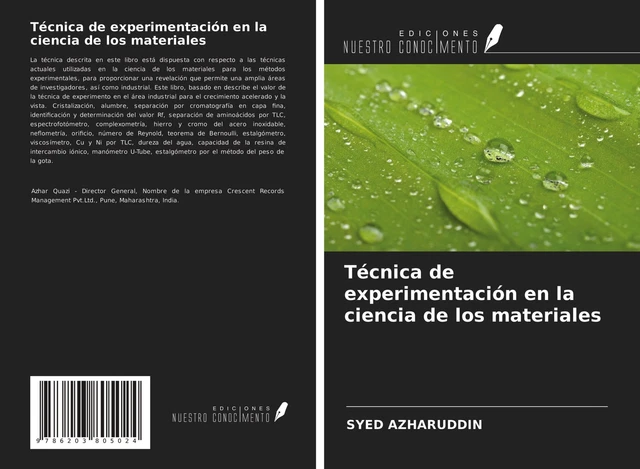 SYED AZHARUDDIN | Técnica de experimentación en la ciencia de los ...