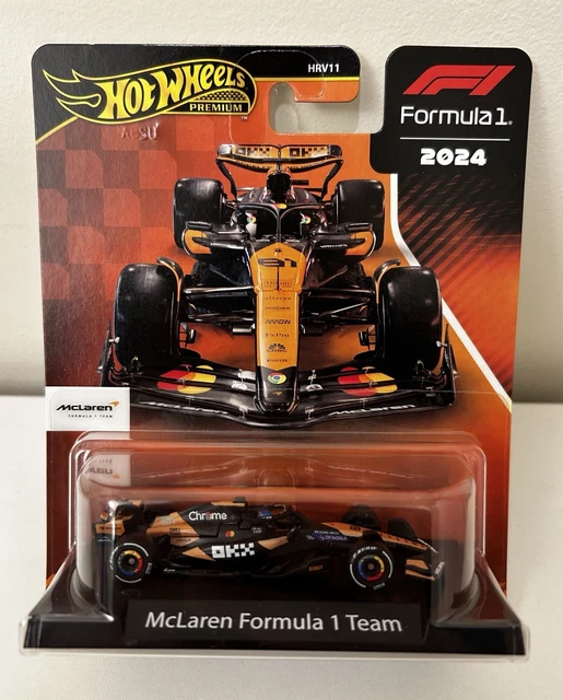 HOT WHEELS PREMIUM McLaren Formula 1 Team Race Car #81 Diecast Oscar ...