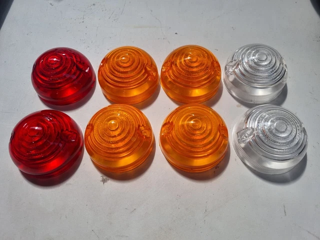 LAND ROVER SERIES 3 & Defender Indicator Side & Tail Light Lamp Lens ...