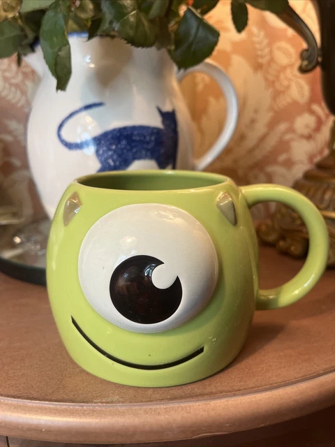 DISNEY STORE MONSTERS Inc Mike Wazowski 3D Ceramic Coffee Mug Cup Pixar ...