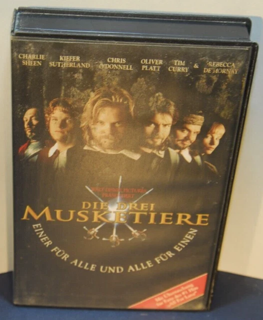 VHS - WALT Disney - Die drei Musketiere - Charlie Sheen*Kiefer ...