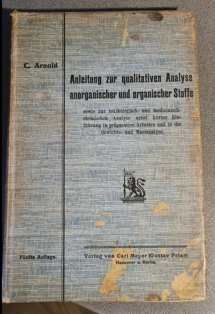 GUIDANCE ON QUALITATIVE Analysis of Inorganic and Organic Substances £ ...