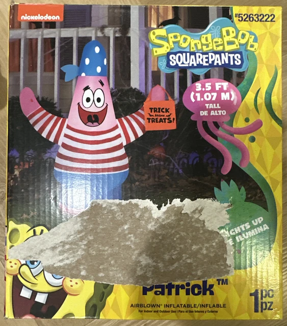 NEW! 3.5FT PATRICK Halloween Airblown Inflatable SpongeBob Gemmy ...