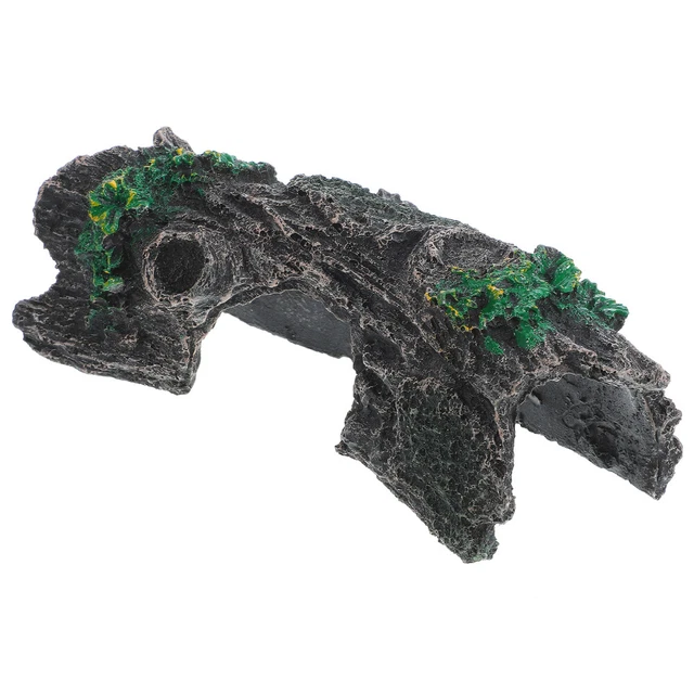 5 PACK CACHE Maison Pour Reptile Refuge En Rondins De Reptiles Plate ...