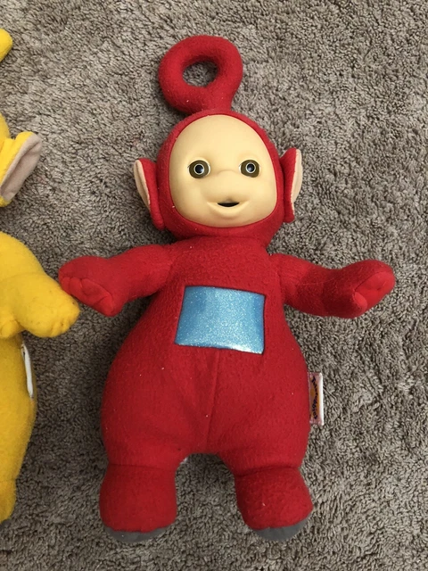 TELETUBBIES YELLOW AND Red Vintage 13” Stuffed Animals With Working ...