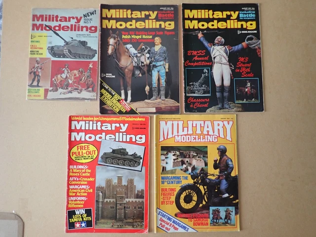 LOT OF 5 1970s & 1980s Military Modelling Magazines (T973) £4.00 ...