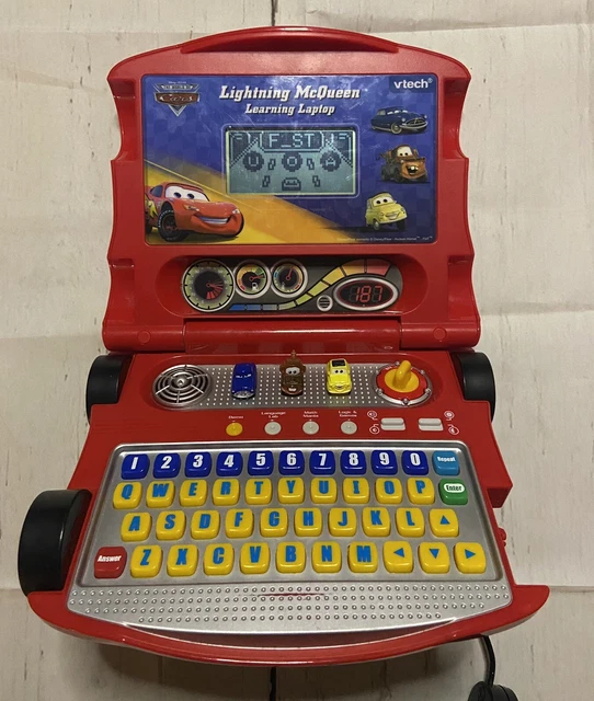 VTECH DISNEY PIXAR Cars Lightning McQueen Learning Laptop Toy With ...