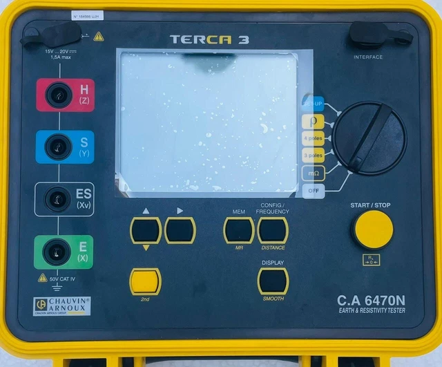 CHAUVIN ARNOUX C.A 6470N TERCA 3 Earth & Ground Resistance Tester #New ...
