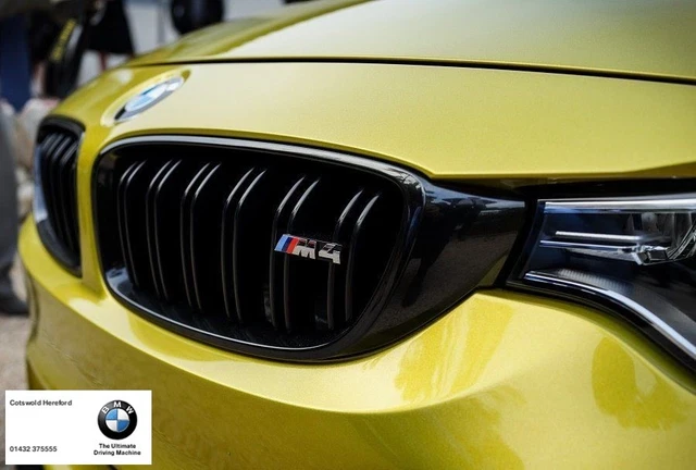NEW GENUINE BMW M4 M Performance Black Kidney Grilles 51712352811 ...