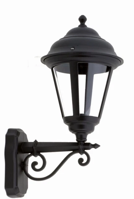 NOIR EXTÉRIEUR RUSTIQUE IP44 E27 Hauteur :51cm Jardin Maison Cour Lampe Murale EUR 156,04 ...