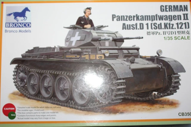 BRONCO GERMAN PANZERWAGEN II Ausf D.1 1/35th £16.15 - PicClick UK
