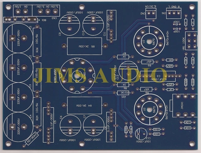 TUBE 6080/6AS7 OUTPUT headphone amplifier stereo PCB ! EUR 18,73 ...