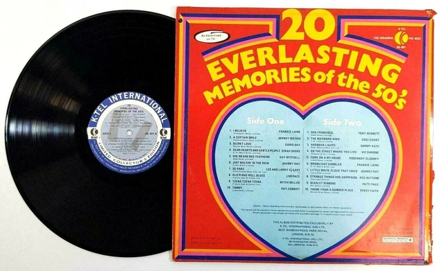 20 EVERLASTING MEMORIES Of The 50s Vinyl LP 12" K-TEL NE 491 UK 1973 ...