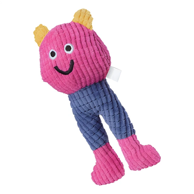 DOG SQUEAK TOYS Bumpy Shape Elastic Soft Gentle Doll Small Dog Toys For ...
