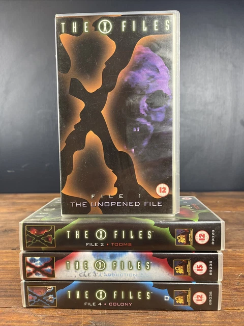 THE X FILES VHS Video Tapes Files 1-4 Vintage X4 Retro Sci-fi Tooms ...