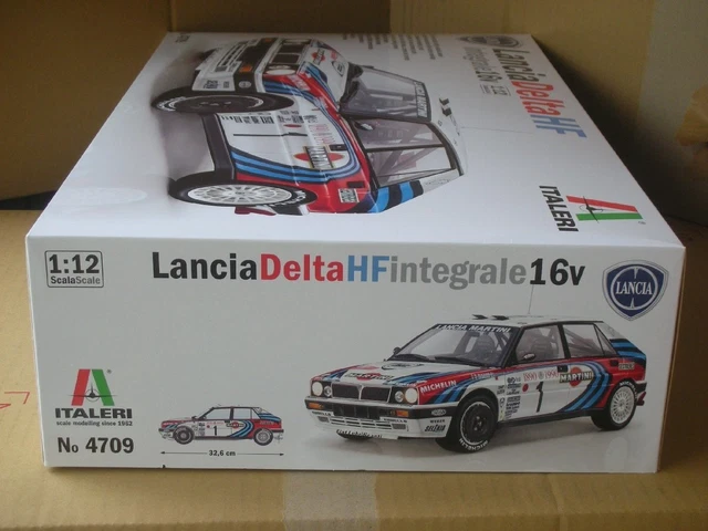 ITALERI TAMIYA 1/12 Car No.4709 Lancia Delta HF Integrale 16V Model Kit ...