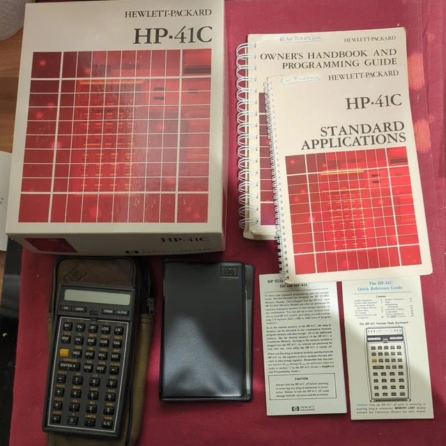 HEWLETT PACKARD HP 41C 41 C Programmable scientific Calculator Boxed ...