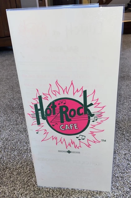 VINTAGE HOT ROCK Cafe Restaurant Menu St. Paul Minnesota Bandana Square ...