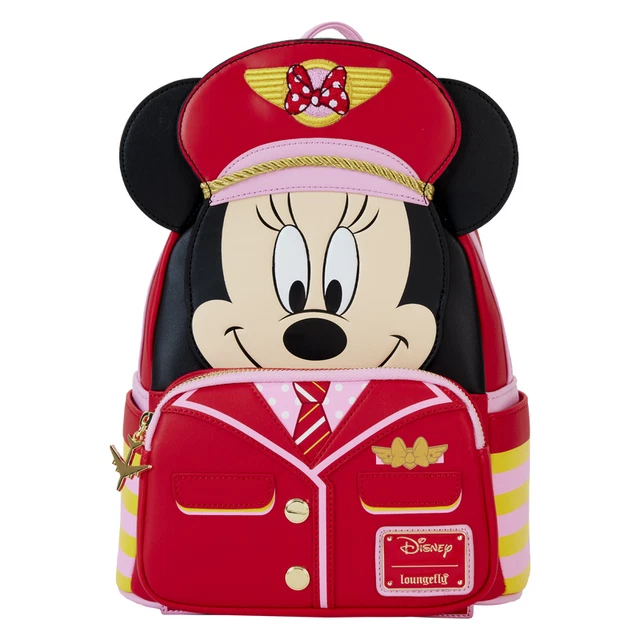 LOUNGEFLY DISNEY C2E2 Limited Edition Minnie Mouse Pilot Cosplay Mini ...