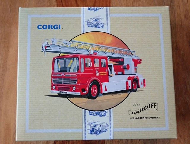 CORGI 97385 AEC Ladder Fire Engine Cardiff Fire Brigade Ltd Edition NEW ...