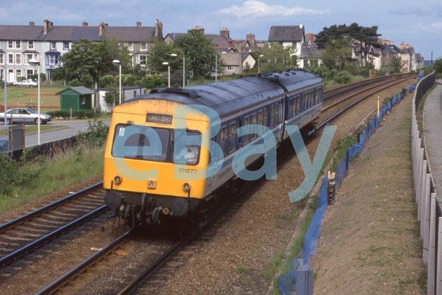 35MM RAILWAY SLIDE of Class 101 DMU 101677 @ Llanfairfechan Copyright ...