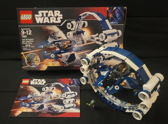 LEGO STAR WARS 7661 Jedi Starfighter w/ Hyperdrive Booster Ring ...