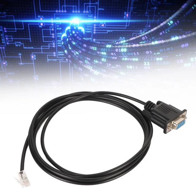 RS232 DB9PIN CAVO console seriale di rete LAN da donna a RJ11 RJ12 6P6C ...