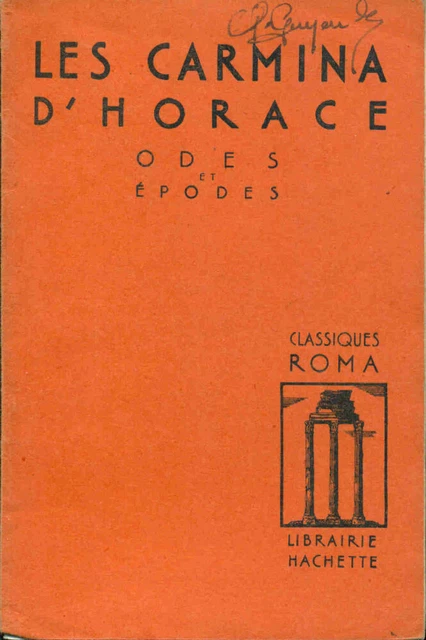 LES CARMINA ODES et Epodes | Horace | Très bon état EUR 8,10 - PicClick FR