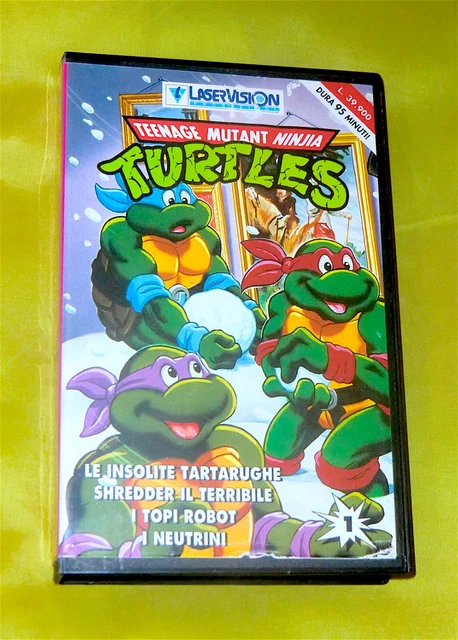TEENAGE MUTANT NINJA Turtles Vhs Cartoon Vol.1 Laservision Impact Video ...