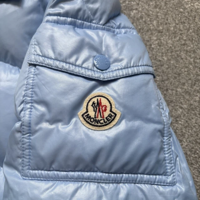 MONCLER MAYA BABY Blue Puffer Jacket Size 2 Small 100% Authentic £780. ...