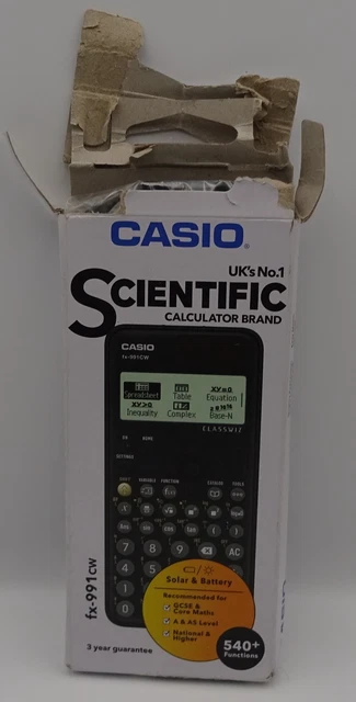 CASIO FX-991CW ADVANCED Scientific Calculator A/AS Level Maths 540 ...