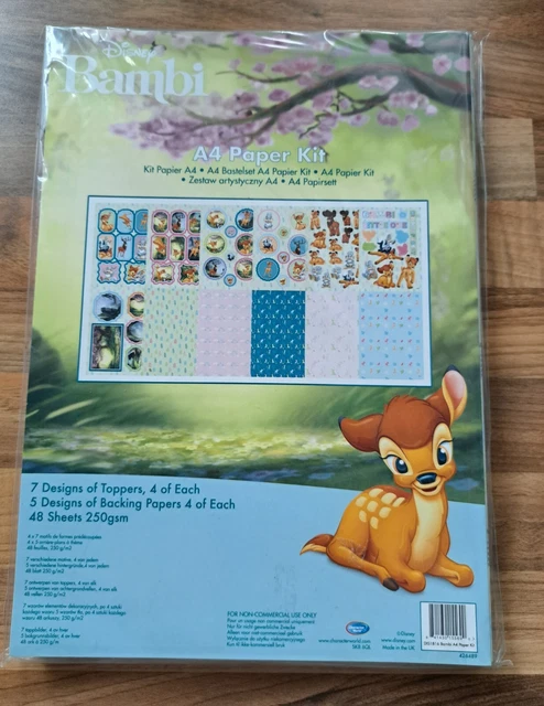 DISNEY BAMBI A4 Paper Kit 48 Sheets £8.95 - PicClick UK