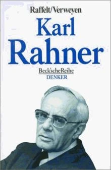 KARL RAHNER. DE Raffelt, Albert, Verweyen, Hansjürgen | Livre | état ...