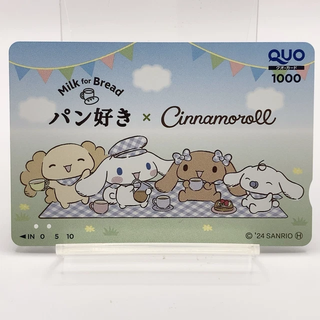 CINNAMOROLL × MILK for Bread Quo Card Sanrio Used Japan Limited ...