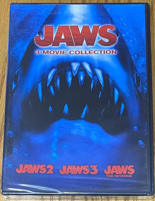 JAWS 3-MOVIE COLLECTION DVD Roy Scheider/Dennis Quaid/Mario Van Peebles ...